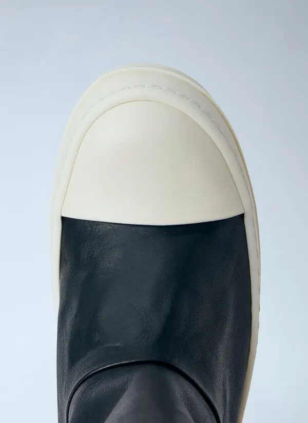 Rick Owens Tower High Leather Boots - Black