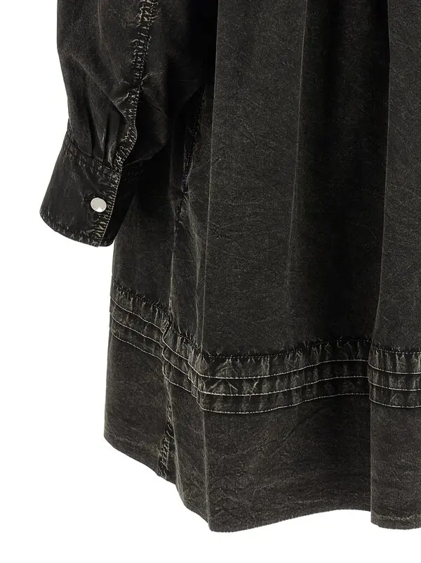 GANNI Washed Mini Shirt Dress