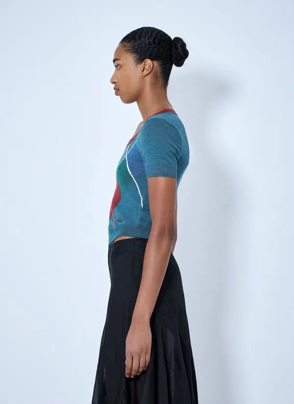 VIVIENNE WESTWOOD Argyle Bodice Tee