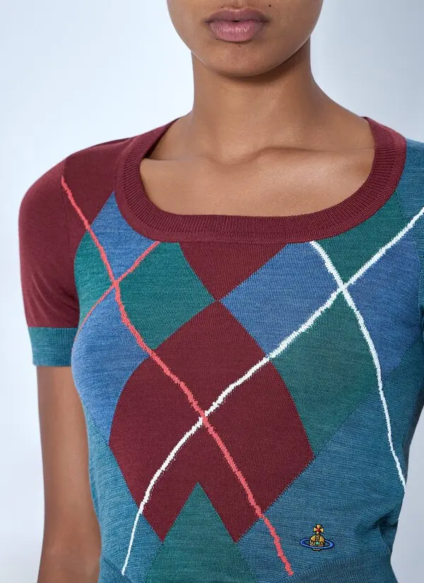 VIVIENNE WESTWOOD Argyle Bodice Tee