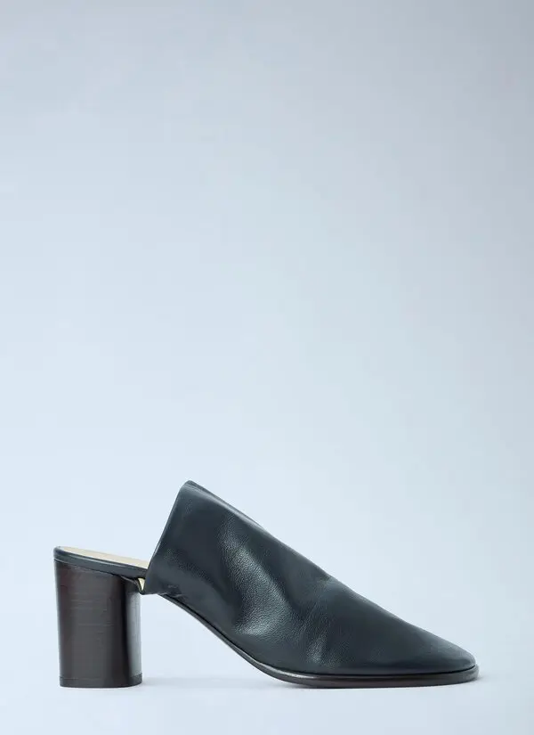 LEMAIRE Glove Mules - Black