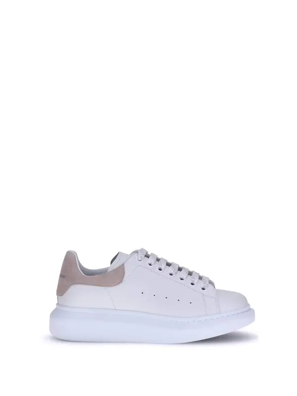 Alexander McQueen Leather Sneakers - White