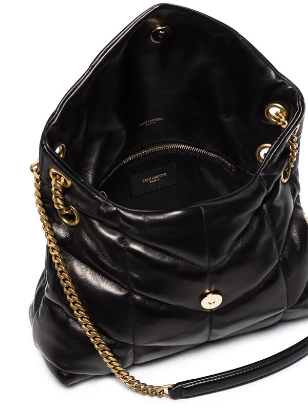 Saint Laurent Puffer Small Leather Shoulder Bag