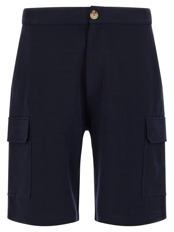Brunello Cucinelli Cargo Bermuda Shorts - Blue