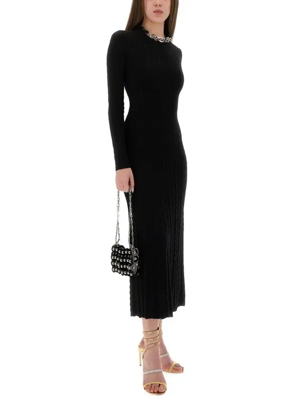 Rabanne Long Wool Dress