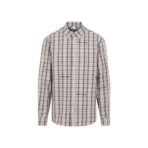 Off-White Flannel Shirt - Multicolor