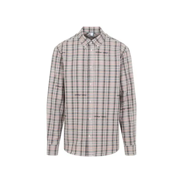 Off-White Flannel Shirt - Multicolor