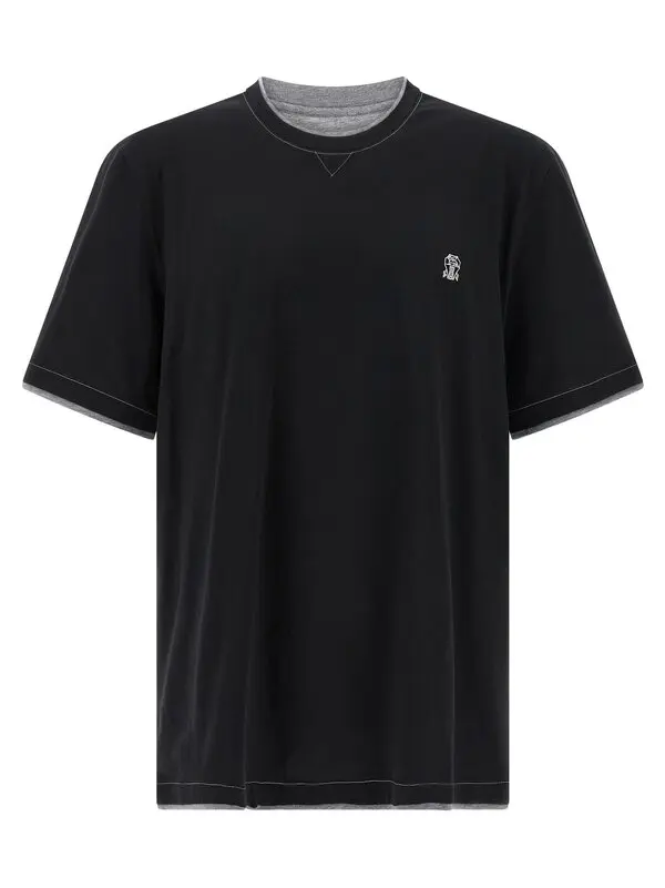 Brunello Cucinelli Double Layer T-shirt