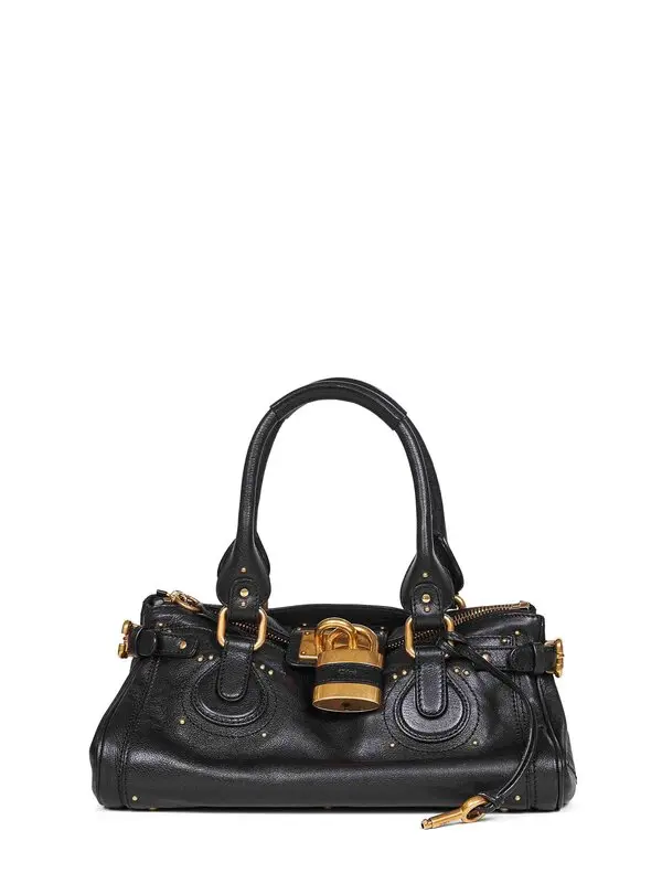 Chloé Black Paddington Shoulder Bag - Multicolor