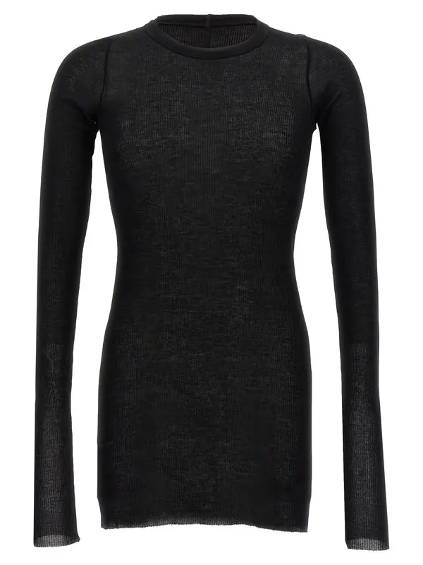 Rick Owens Rib Ls T' T-shirt - Black