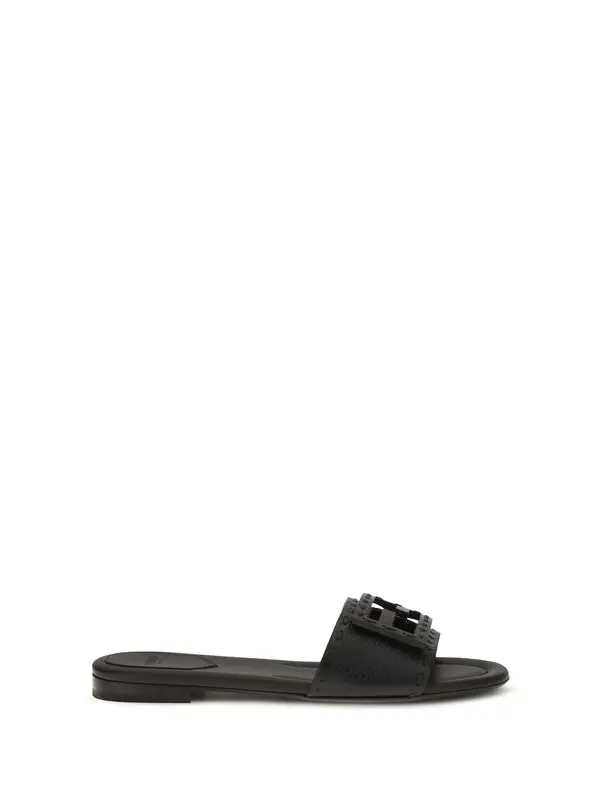 Fendi Baguette Sandals - Black
