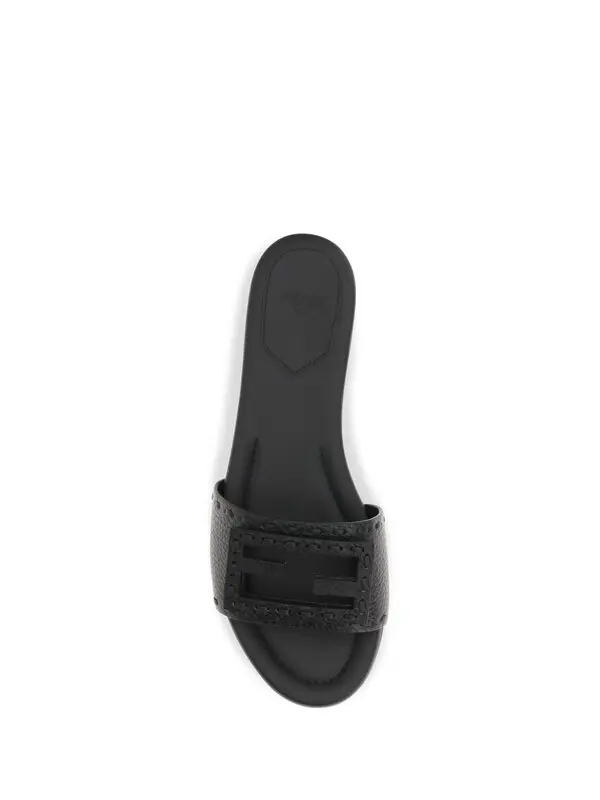Fendi Baguette Sandals - Black