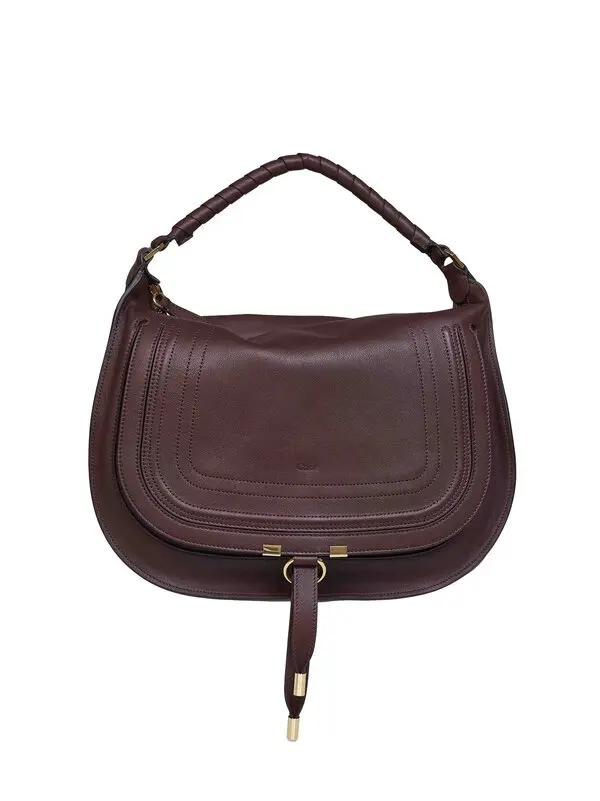 Chloé Dark Velvet Marcie Small Shoulder Bag - Multicolor