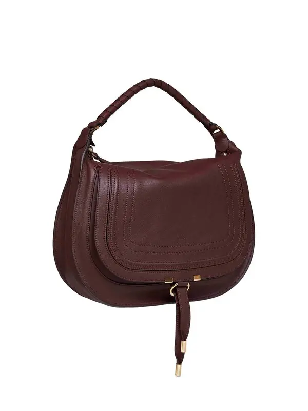 Chloé Dark Velvet Marcie Small Shoulder Bag - Multicolor