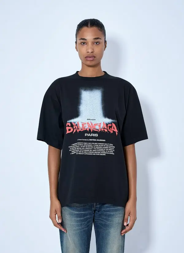 Balenciaga The Door Oversized T-shirt - Black