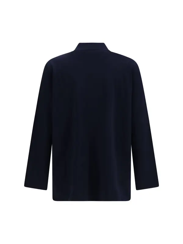 Valentino Garavani Wool Cardigan With Vlogo - Blue