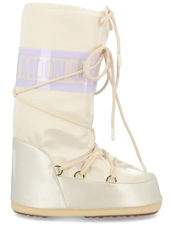 Moon Boot Icon Pearly Tall Boot - Cream