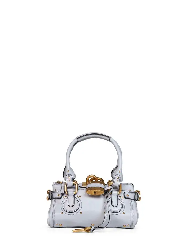 Chloé Greyish Blue Paddington Small Handbag - Multicolor