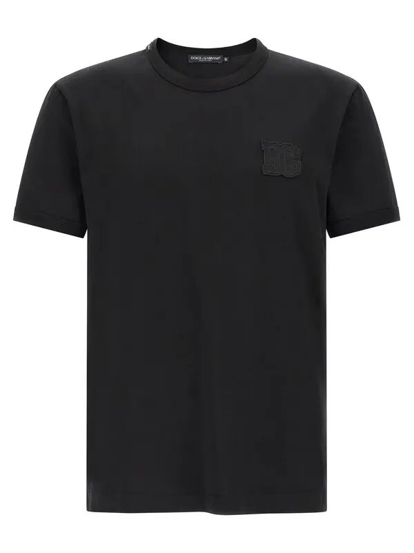 Dolce & Gabbana Dg' Patch T-shirt - Black