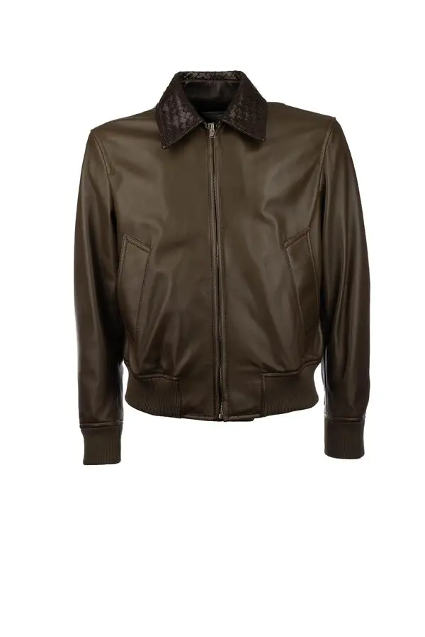 Bottega Veneta Leather Jacket - Multicolor