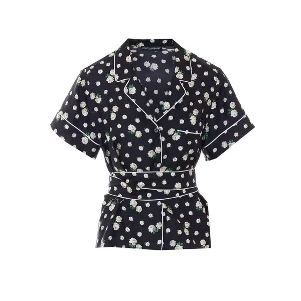 Dolce & Gabbana Roses And Lily Of The Valley Print Vanity Shirt - Multicolor