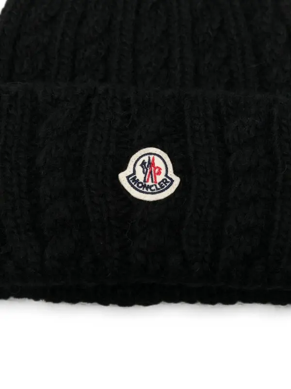 Moncler Logo Wool Beanie