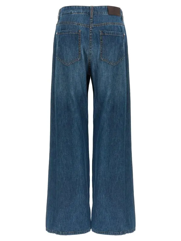Brunello Cucinelli Wide Leg Jeans