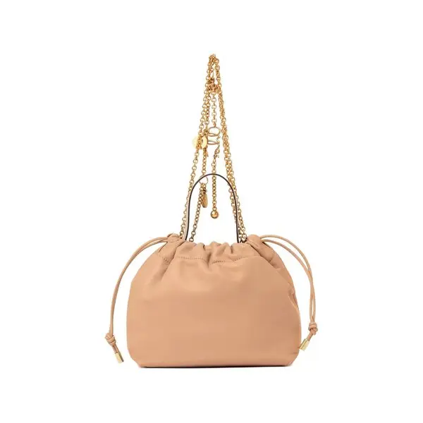 Chloé Calf Leather Bucket Bag - Cream