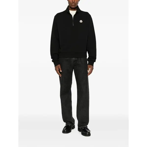 Moncler Half-zip Sweatshirt - Black