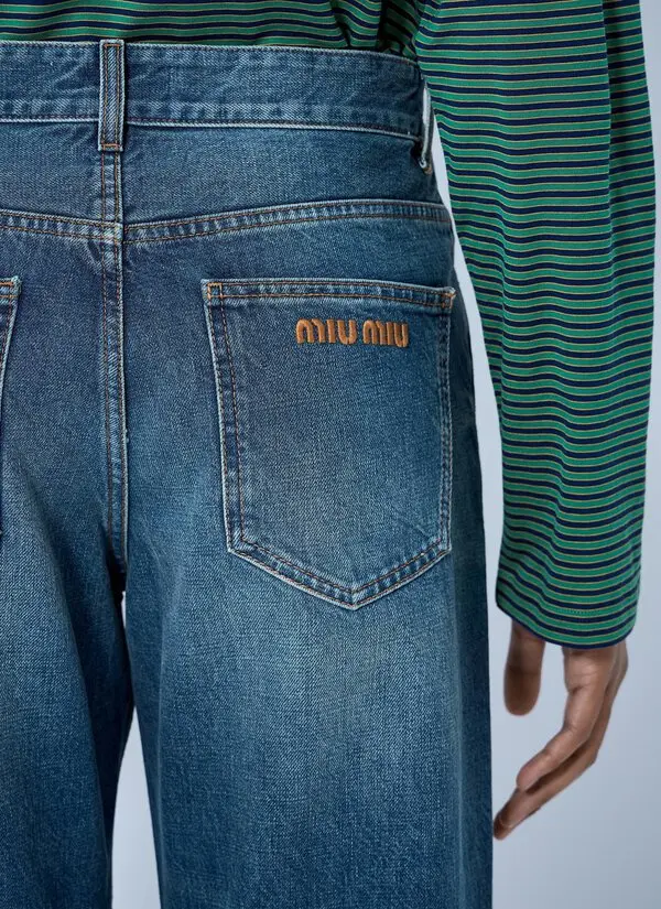 Miu Miu Wide-leg Denim Jeans