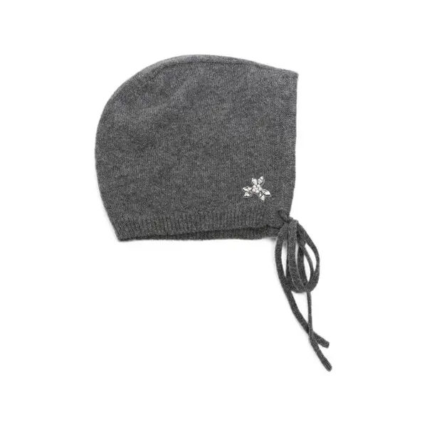 Simone Rocha Cashmere Knitted Hat - Gray