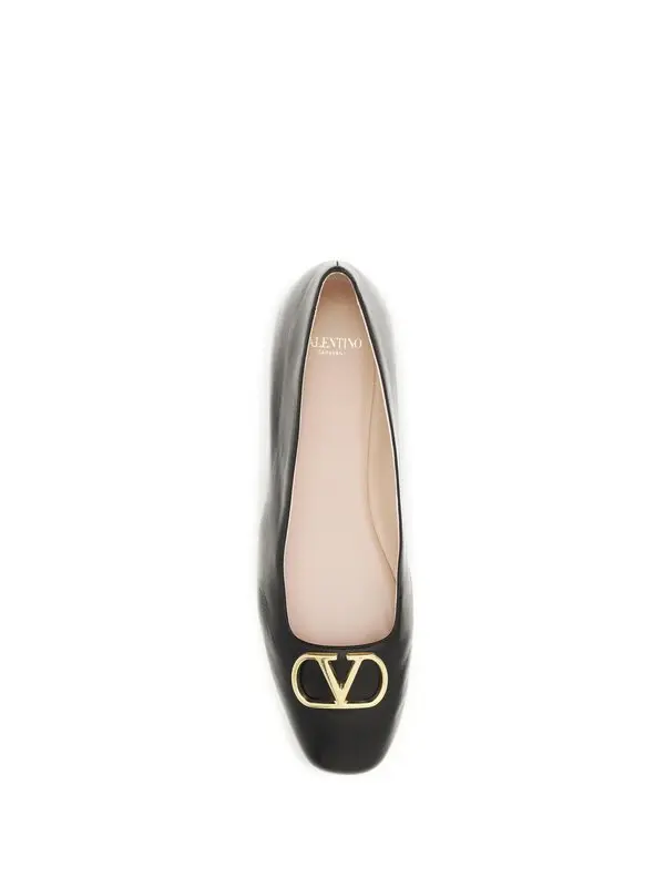 Valentino Garavani Vlogo Signature Ballerinas - Black