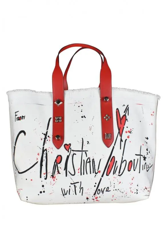 CHRISTIAN LOUBOUTIN Frangibus Tote Bag - White