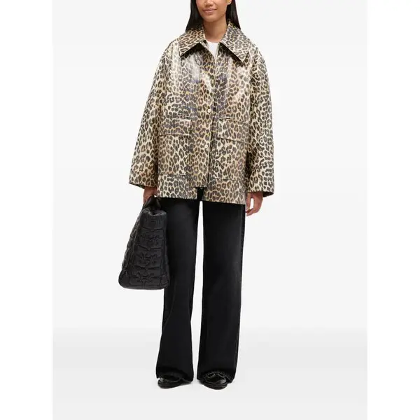 GANNI Neutrals Jackets Oversized Jackets
