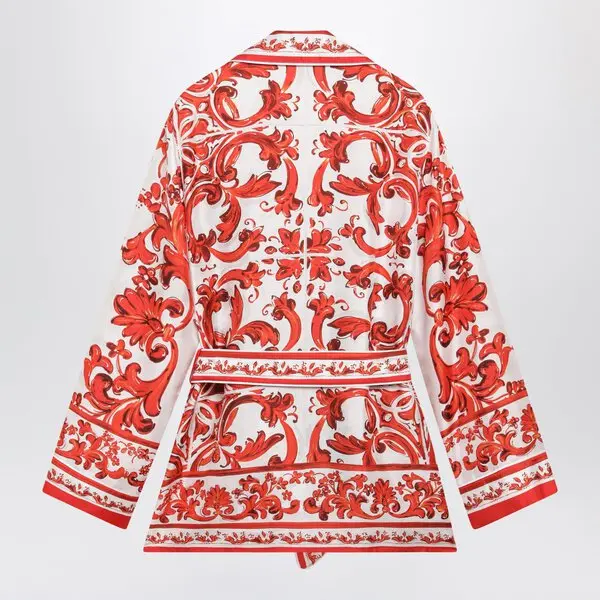 Dolce & Gabbana Silk Vanity Shirt - Orange