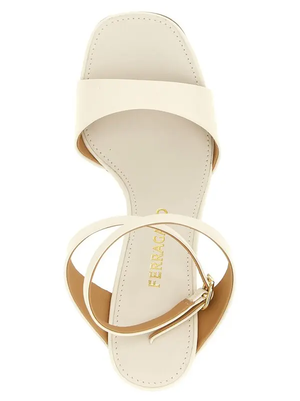 FERRAGAMO Teresy' Sandals - Cream