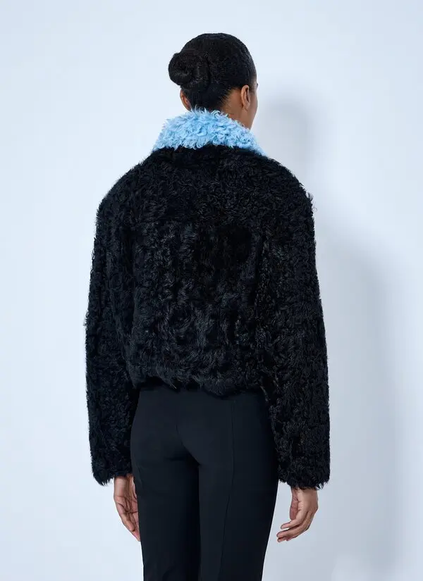 Marni Curly Shearling Jacket - Black