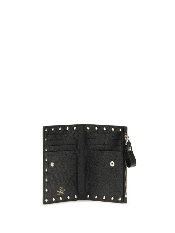 Valentino Garavani Rockstud Zip Card Holder