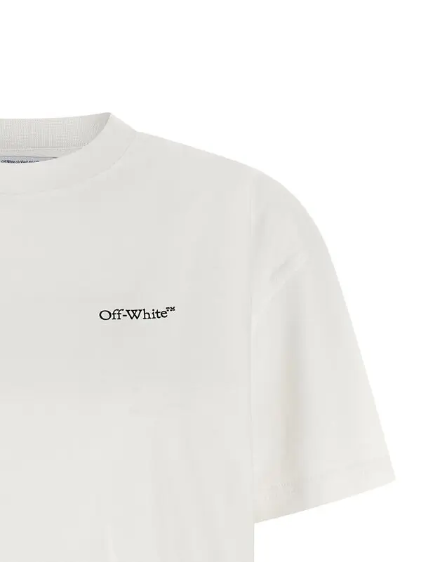 Off-White Arrow Glowing Flower' T-shirt - White