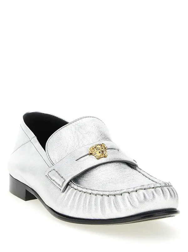 Versace La Medusa' Loafers - Silver