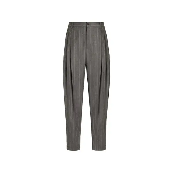 Dolce & Gabbana Grey Trousers Tailored Trousers