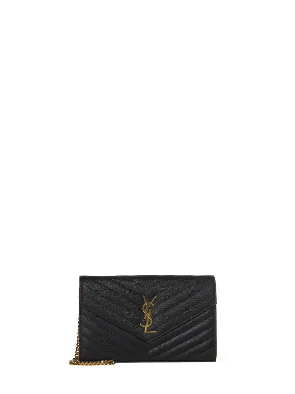 Saint Laurent Classic Cassandre Pouch In Grain De Poudre Leather By - Multicolor