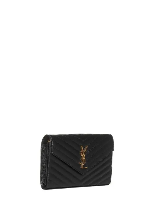 Saint Laurent Classic Cassandre Pouch In Grain De Poudre Leather - Multicolor