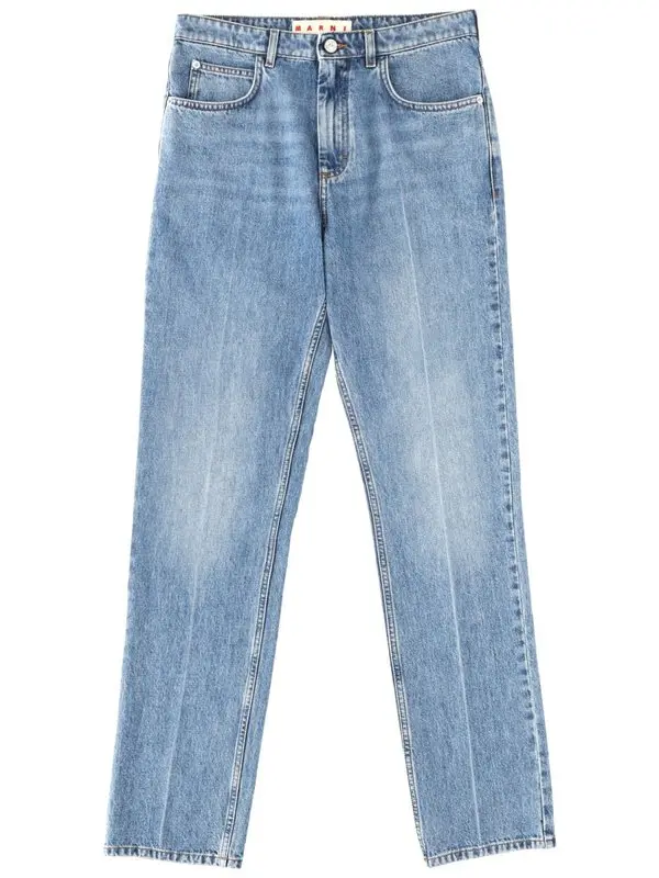 Marni Cotton Denim Pants - Blue