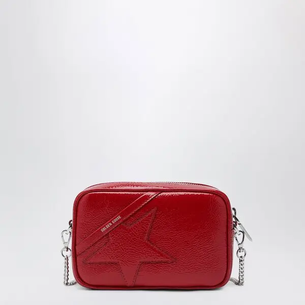 GOLDEN GOOSE Mini Star Bag In Patent Leather Ruby
