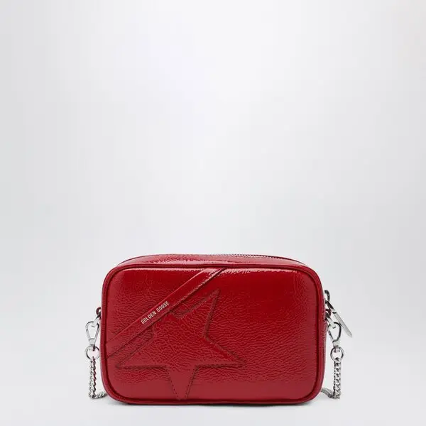 GOLDEN GOOSE Mini Star Bag In Patent Leather Ruby - Red