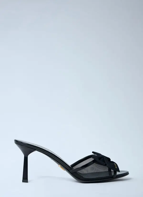 Prada Mesh Heels - Black