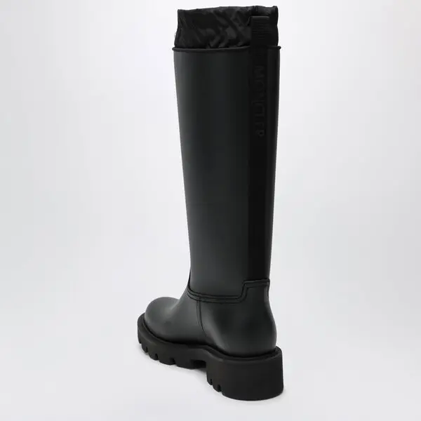 Moncler Kickstream High Rain Boots - Black