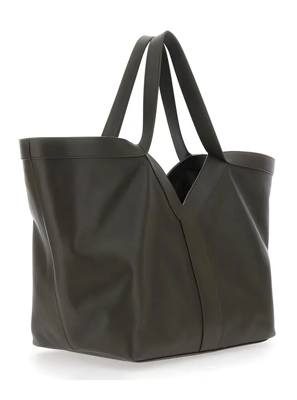 Saint Laurent Leather Shoulder Bag - Green