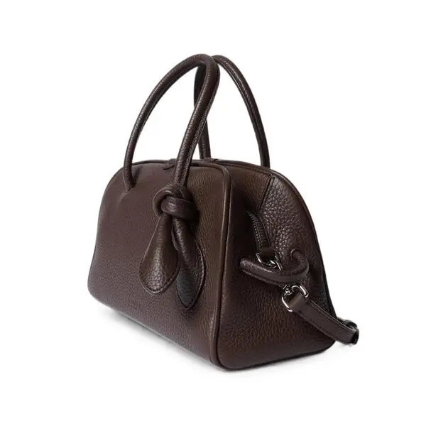 Jacquemus Grained Leather Tote Bag - Brown